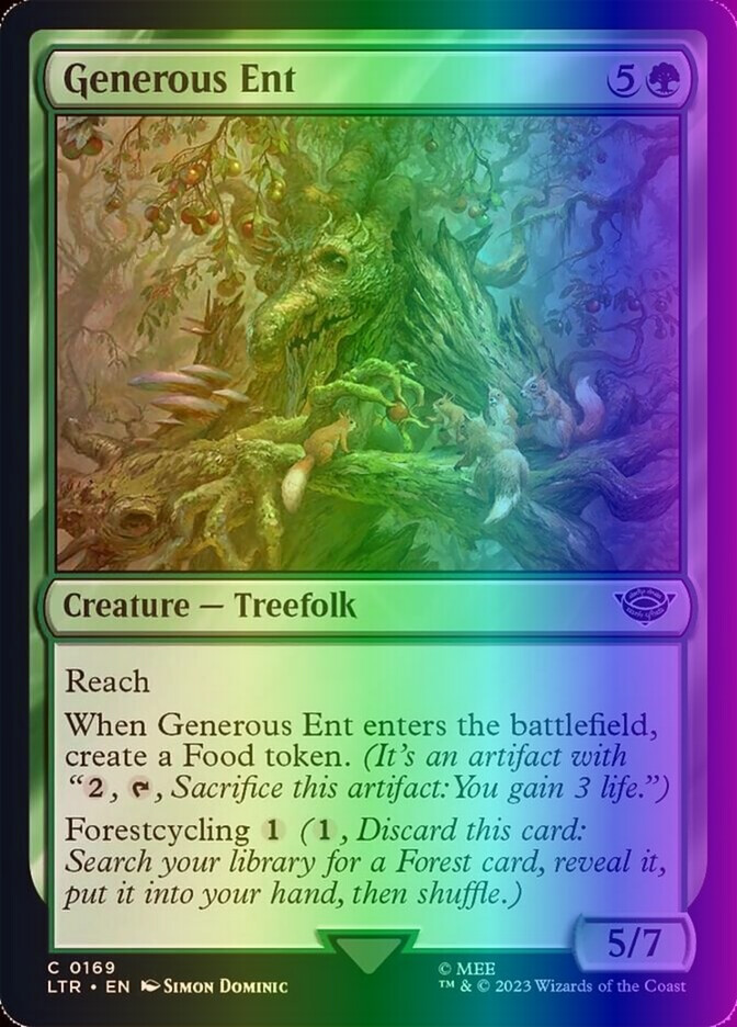 MTG Generous Ent (169/915) Der Herr der Ringe Geschichten von ...