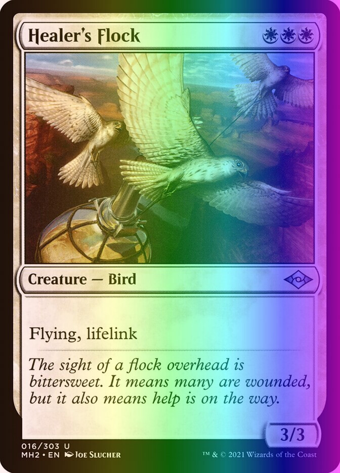 MTG Magic the Gathering Healer's Flock (16/765) Modern Horizons 2 LP ...
