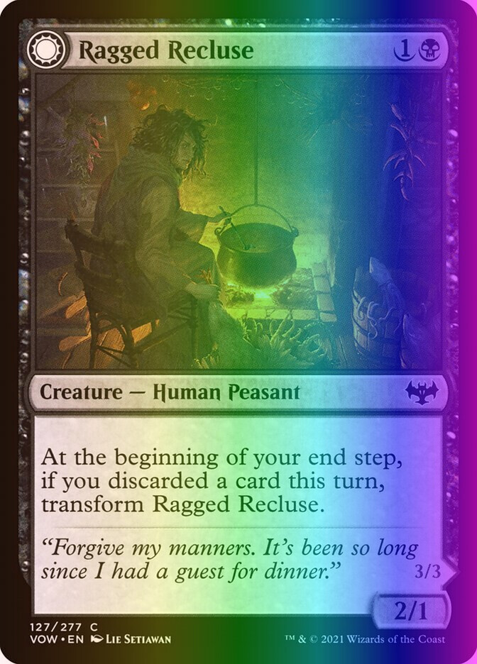 MTG Magic the Gathering Ragged Recluse (127/596) Innistrad Crimson Vow ...