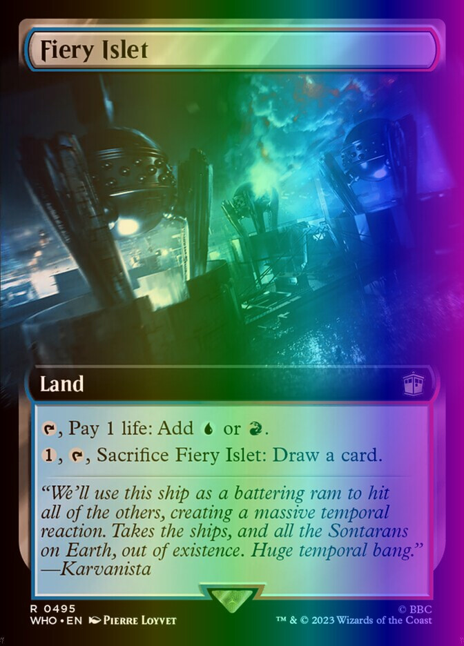 MTG Magic the Gathering Fiery Islet (495/1208) Doctor Who LP FOLIE | eBay